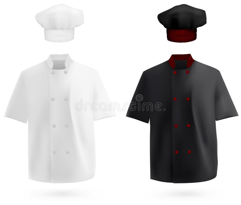 Models for Restaurant Uniform Drawing Stock Illustration - Illustration ...