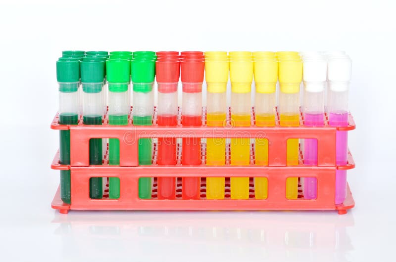 Set of Chemical Test Tubes, Flasks for Laboratory Stock Image - Image ...