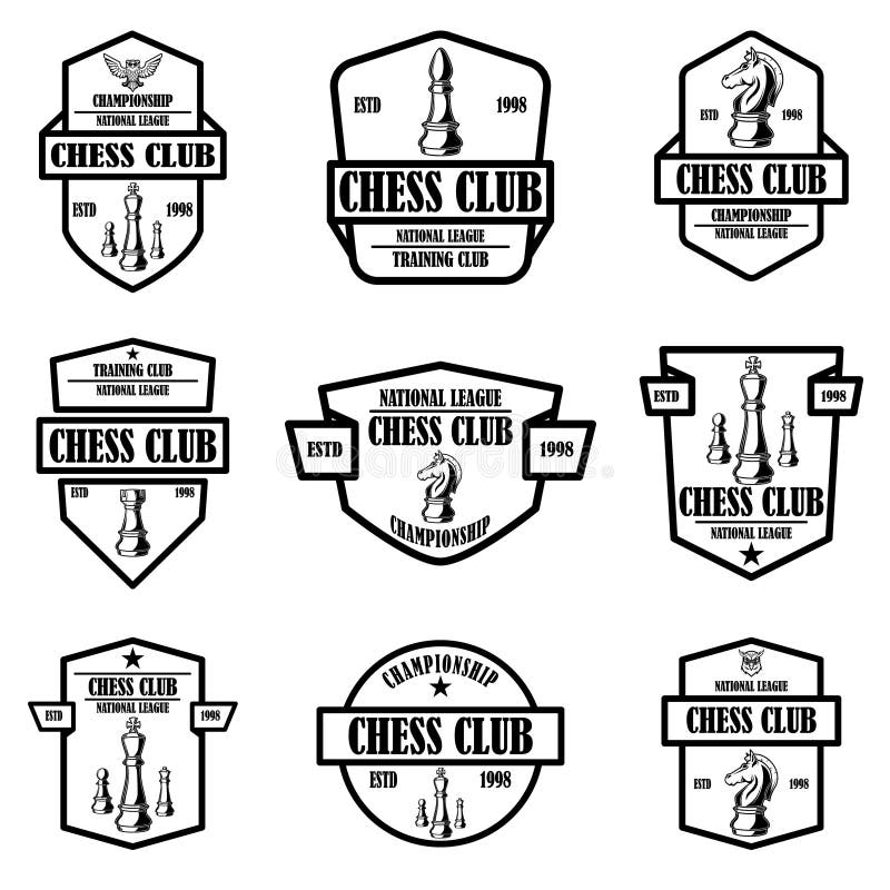 Set of Chess Club Emblems. Design Element for Logo, Label, Sign, Poster ...