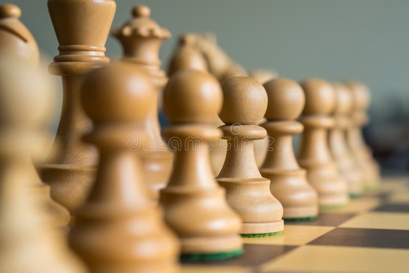 Set of Chess Figures on the Playing Board Stock Photo - Image of ...