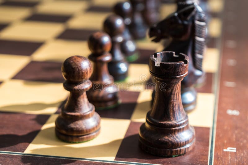 Set of Chess Figures on the Playing Board Stock Image - Image of chess ...