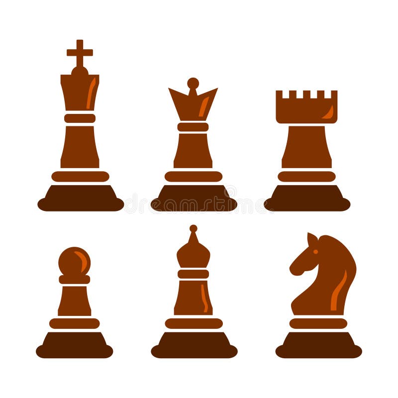 Set of chess icons stock vector. Illustration of checkers - 273616788