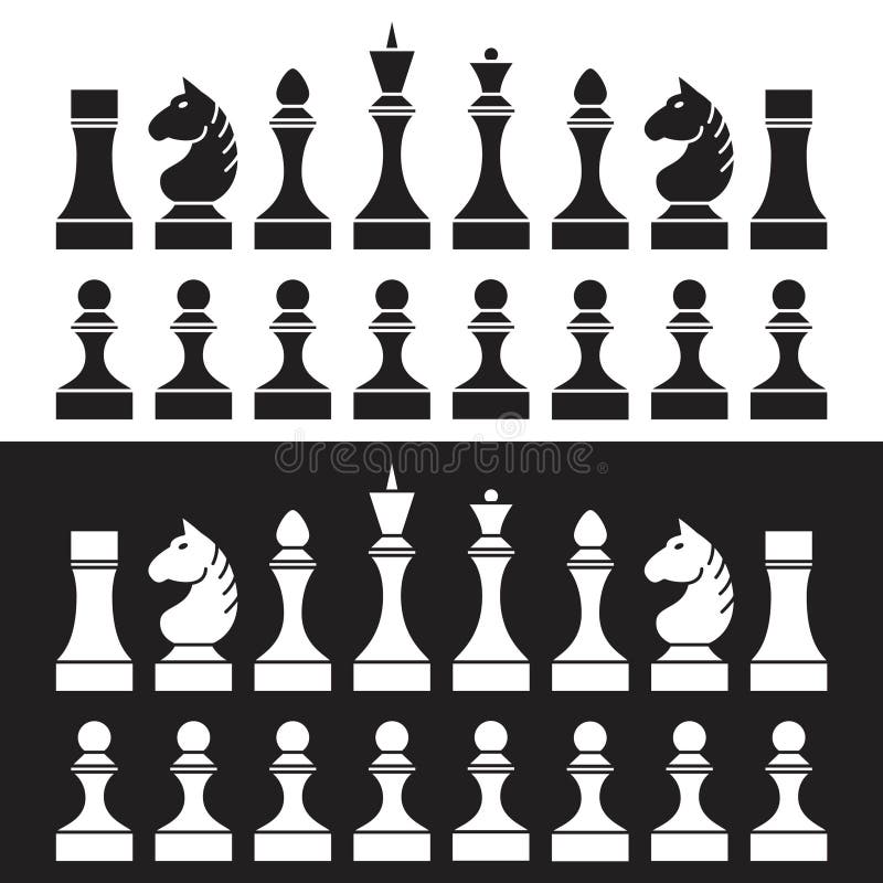 Chess Pieces Symbol Stock Illustrations – 3,711 Chess Pieces Symbol ...