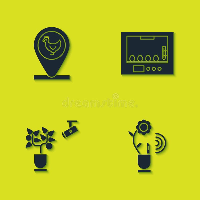 Set Chicken Farm and Location, Smart Farming Technology, and Incubator ...