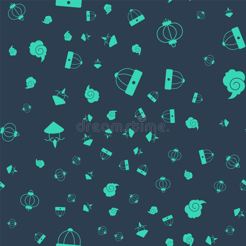 Set Chinese Hat, Paper Lantern, Asian or Conical Straw and Magic Fog ...