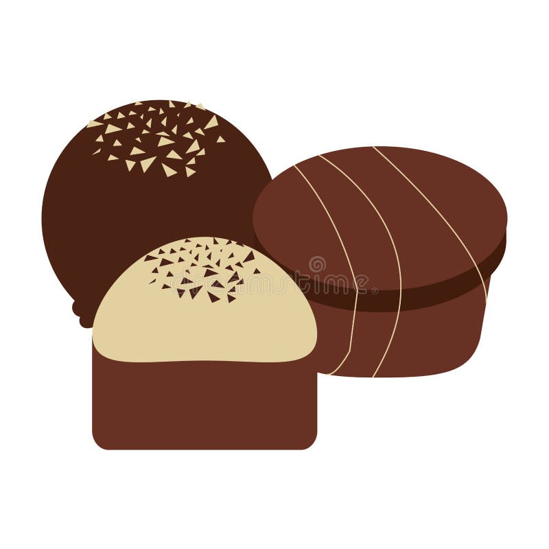 Set of chocolates stock vector. Illustration of delicious - 136716879