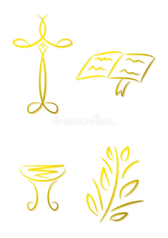 Symbols for Religion/christianity Stock Vector - Illustration of drink ...