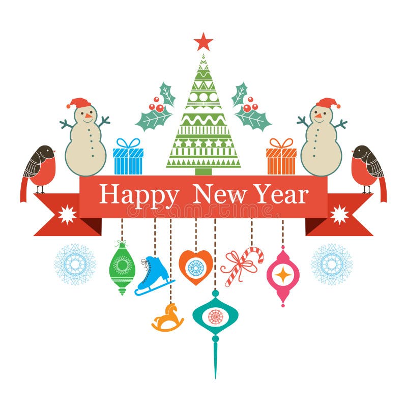 Set with Christmas logos stock vector. Illustration of ornament - 64521830