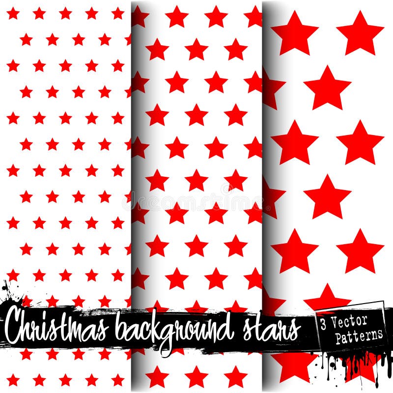 Set of Christmas Stars Backgrounds Stock Vector - Illustration of ...