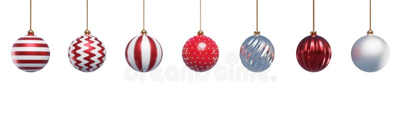 Set of Christmas Tree Decorations Balls. Stock Illustration ...