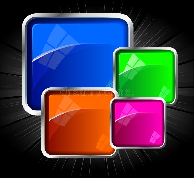 Chrome Color Gradient Palette Stock Vector - Illustration of chrome ...