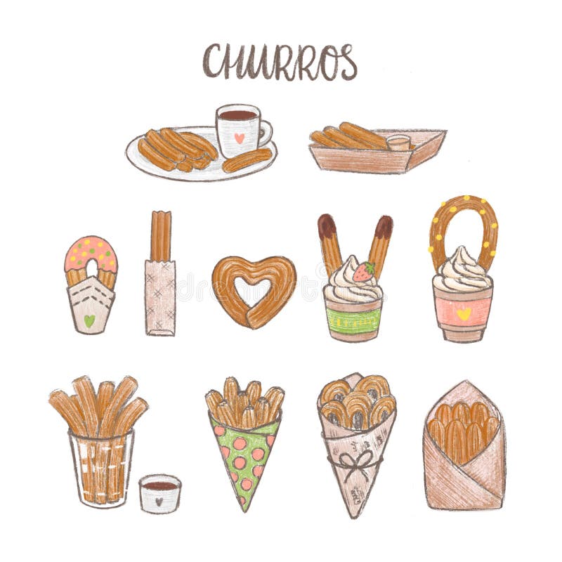 Churros Stock Illustrations – 1,106 Churros Stock Illustrations ...
