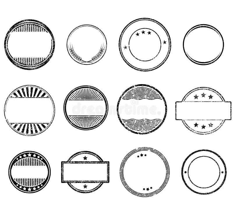 Blank Circle Stamps Stock Illustrations – 665 Blank Circle Stamps Stock ...