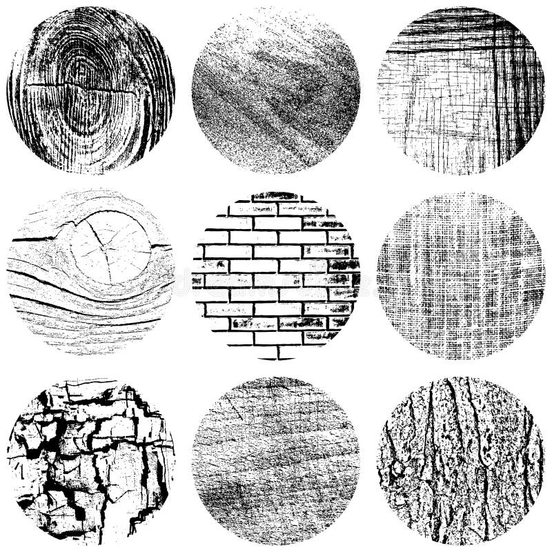 Set Circle Texture stock vector. Illustration of mess - 46404861
