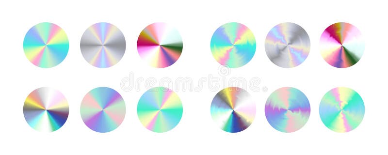 90s Retro Texture. Holographic Gradient Background. Vector Stock Vector ...
