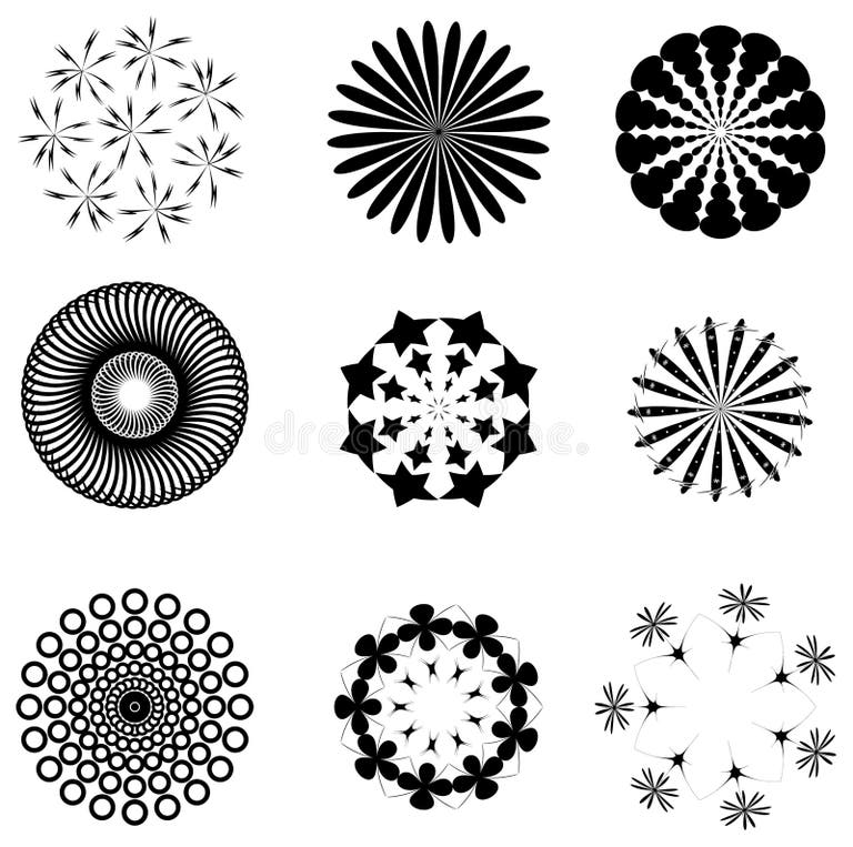 Circle Scroll Designs Stock Illustrations – 358 Circle Scroll Designs ...