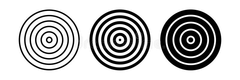 Set of Circular Elements in Target Design. Abstract Concentric Circles ...