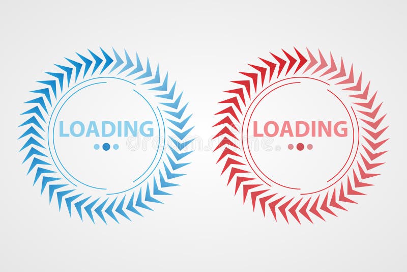 Set of Loading Color Indicators. Stock Vector - Illustration of ...