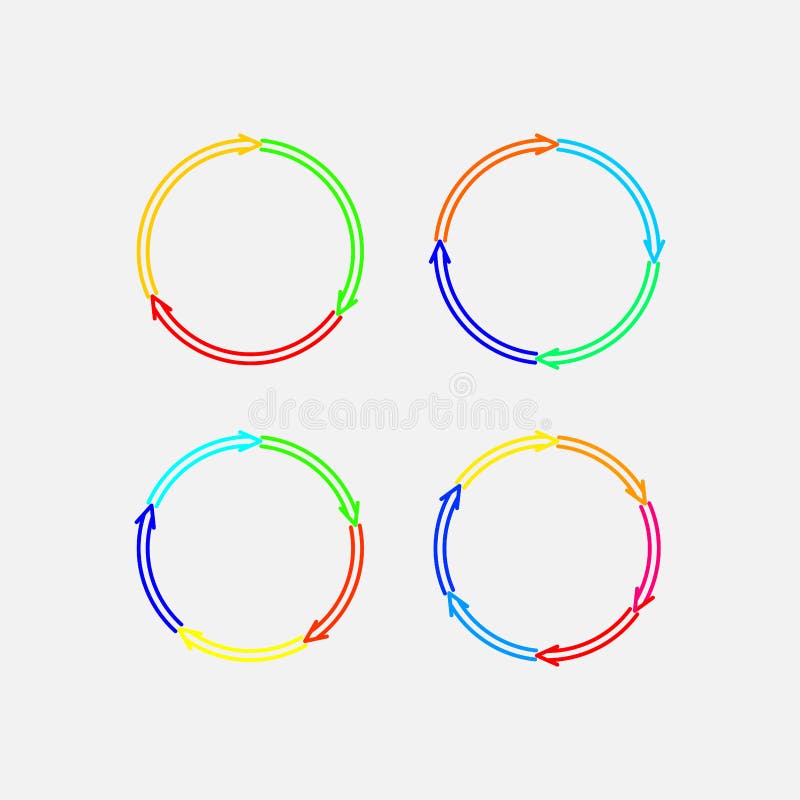 A set of circular marks stock illustration. Illustration of motion ...