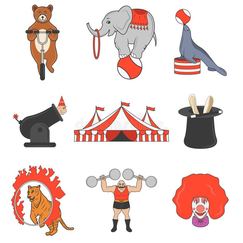 Circus color stock vector. Illustration of rainbow, ribbon - 42858210