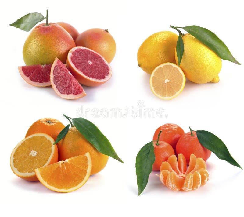 Citrus Sweety Fruit with Leaves Stock Image - Image of tropical ...