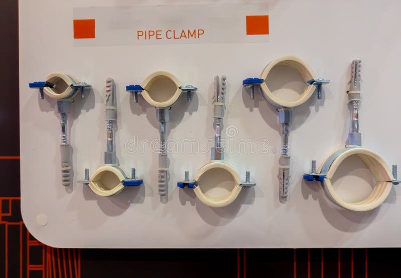 A Set of Clamps for Pipes of Different Diameters Stock Photo - Image of ...