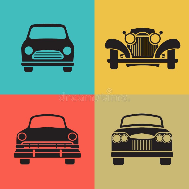 Classic Car Front Stock Illustrations – 6,753 Classic Car Front Stock ...