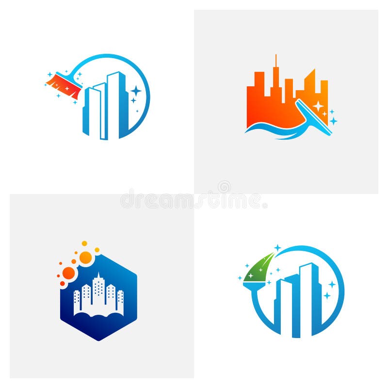Clean City Logo Vector Template, Creative Building Logo Design Concepts ...