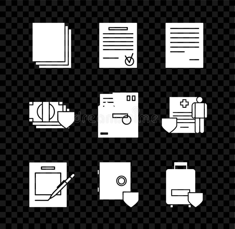 Set Clean Paper, Confirmed Document and Check Mark, Document, Blank ... Set Clean Paper, Confirmed Document and Check Mark, Document, Blank ...