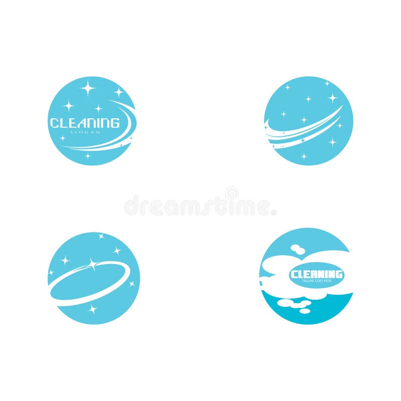 Set Cleaning Clean Service Logo Icon Vector Template Stock Vector ...