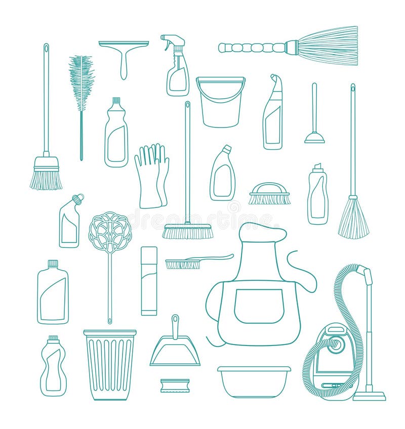 Cleaning Supplies Stock Illustrations – 6,564 Cleaning Supplies Stock ...