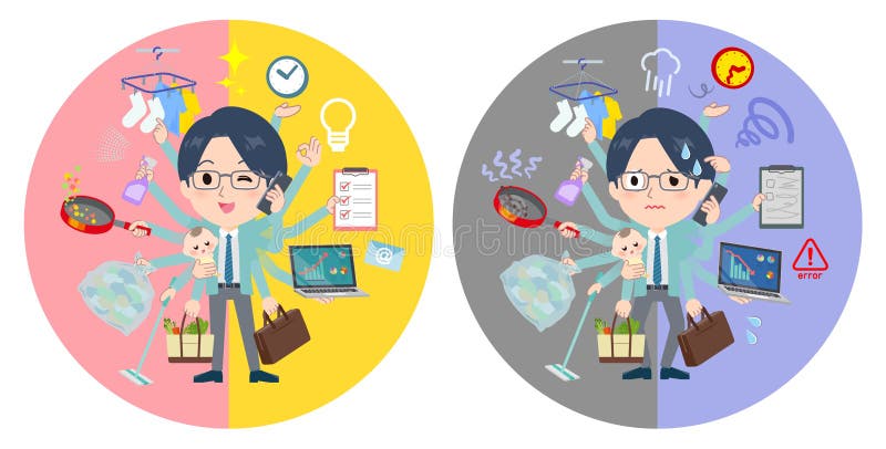 Multitasking Office Receptionist Stock Illustrations – 36 Multitasking ...