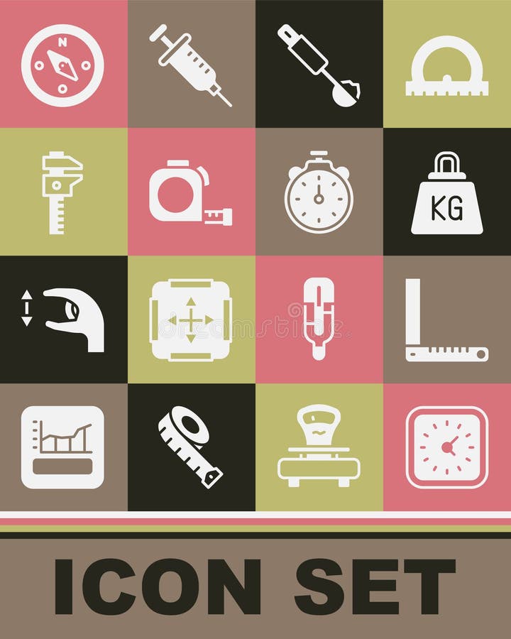 Clock Weight Size Icon Stock Illustrations – 358 Clock Weight Size Icon ...