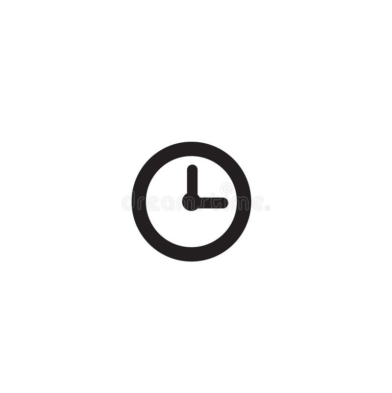 Set of Clock Icon. Symbol of Time with Trendy Flat Stock Vector ...