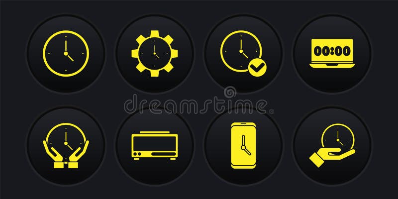 Set Clock, on Laptop, Digital Alarm Clock, Alarm App Mobile, Time ...