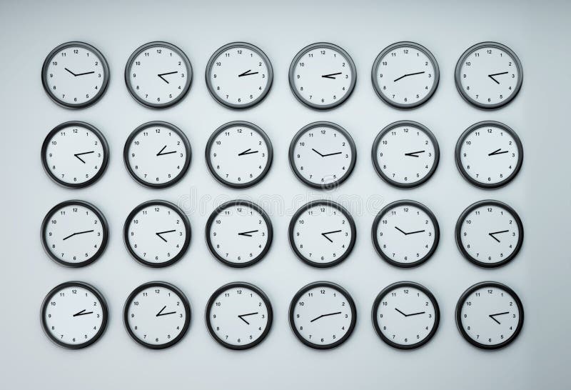 Set clocks stock image. Image of rush, pressure, white - 26020981
