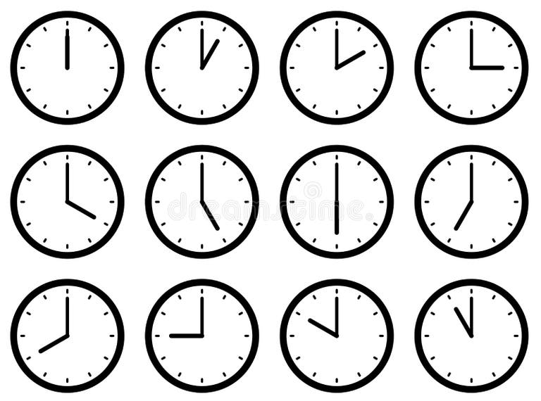 Every Hour Stock Illustrations – 591 Every Hour Stock Illustrations ...