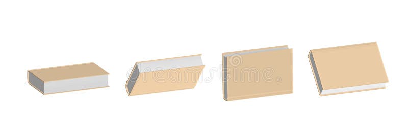 Set of Closed Blue Books in Different Positions for Bookstore Stock ...