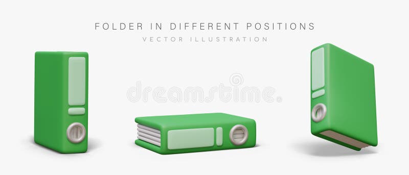 Set of Closed Ring Folders for Storing Documents. Accessories for ...