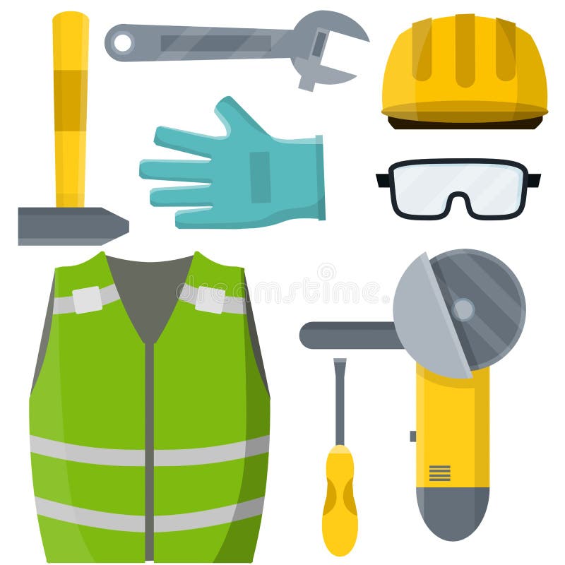 Set of Clothes Builder and Worker. Stock Vector - Illustration of ...
