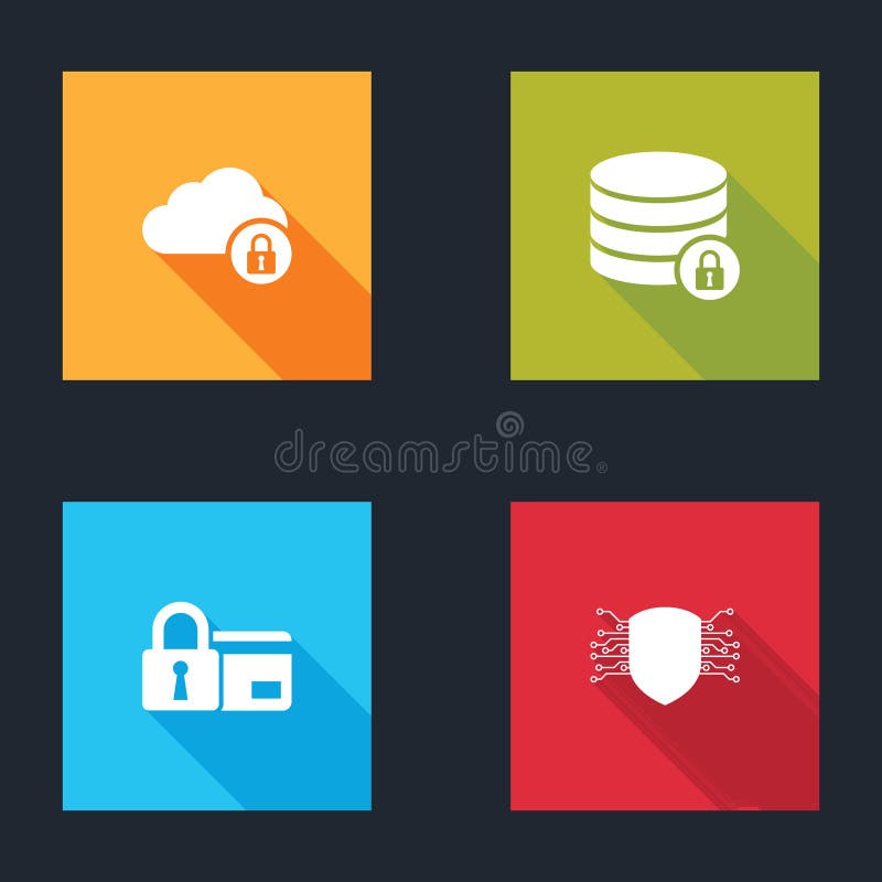 Set Cloud Computing Lock, Server Security with, Credit Card and Cyber ... Set Cloud Computing Lock, Server Security with, Credit Card and Cyber ...