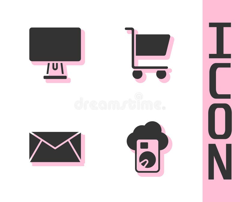 Set Cloud Database, Computer Monitor, Mail and E-mail and Shopping Cart ...
