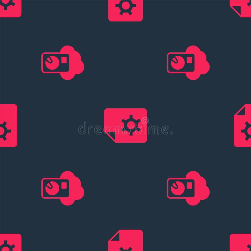 Set Cloud Database and Document Settings on Seamless Pattern. Vector ... Set Cloud Database and Document Settings on Seamless Pattern. Vector ...