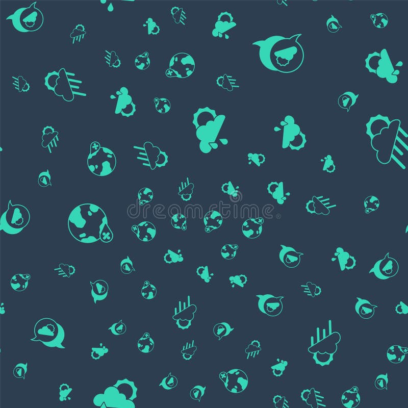 Set Cloud with Rain and Sun, Location Cloud, Water Drop Percentage and ...