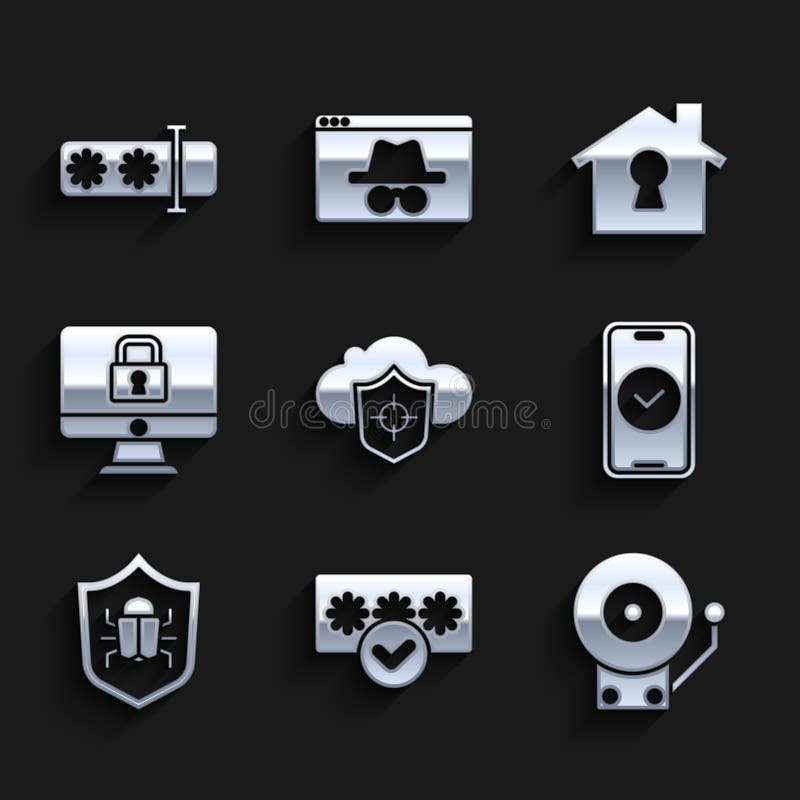 Set Cloud and Shield, Password Protection, Ringing Alarm Bell ... Set Cloud and Shield, Password Protection, Ringing Alarm Bell ...