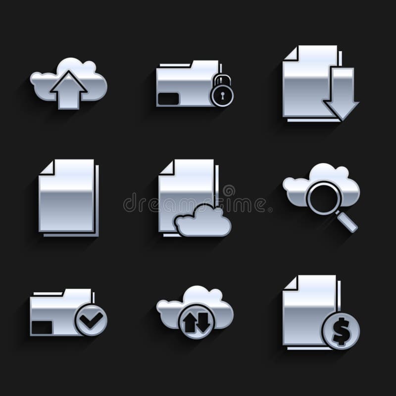 Set Cloud Storage Text Document, Download and Upload, Finance, Search ... Set Cloud Storage Text Document, Download and Upload, Finance, Search ...