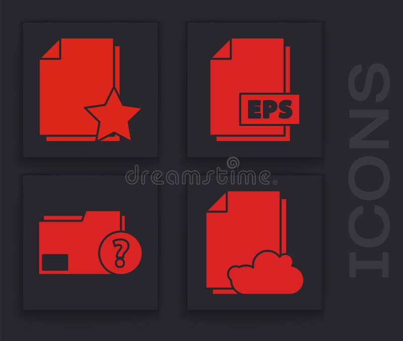 Set Cloud Storage Text Document, Document with Star, EPS File Document ... Set Cloud Storage Text Document, Document with Star, EPS File Document ...