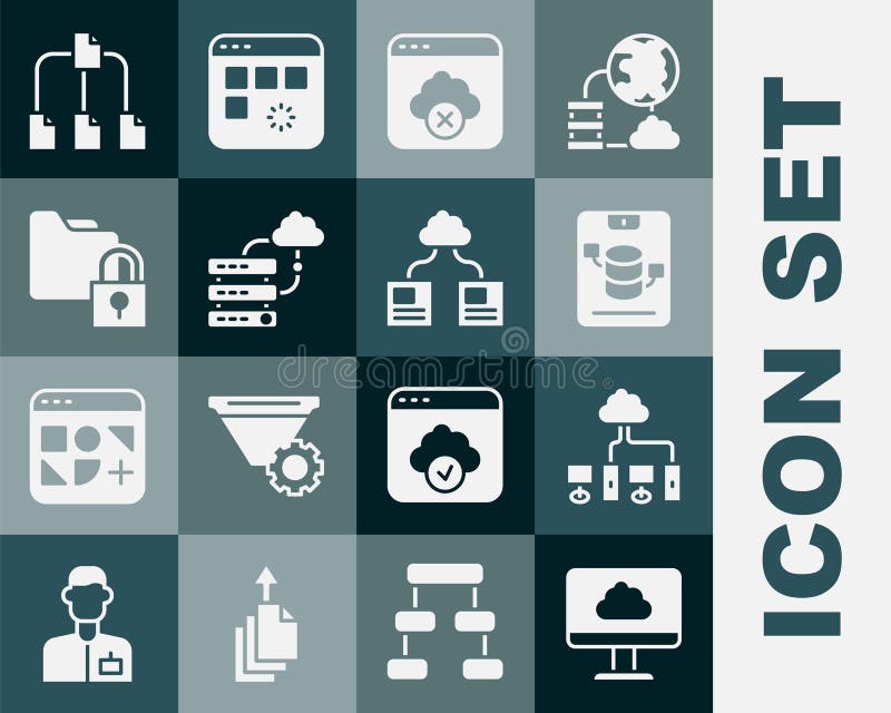 Set Cloud Technology Data Transfer, Computer Network, Server, Data, Web ... Set Cloud Technology Data Transfer, Computer Network, Server, Data, Web ...