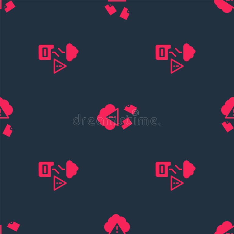Set Cloud Technology Data Transfer and Hacking on Seamless Pattern. Vector Stock Vector ...