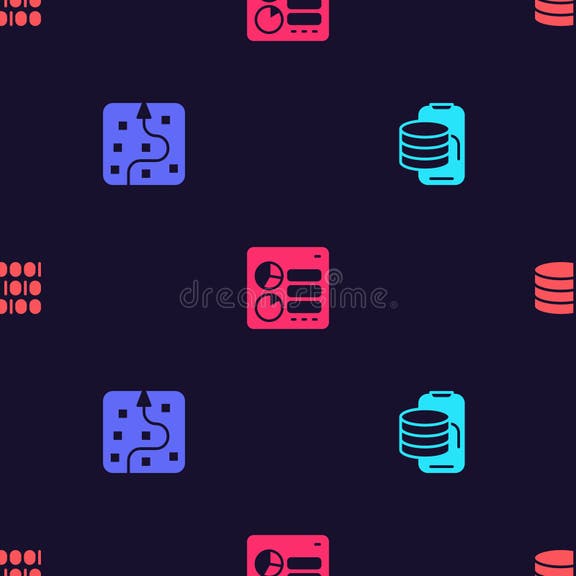 Set Cloud Technology Data Transfer, Neural Network, Computer Api Interface and Binary Code on ...